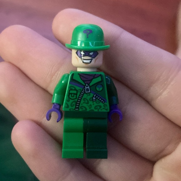 Lego | Toys | Lego Minifigure The Riddler Zipper Outfit Sh88 Super ...